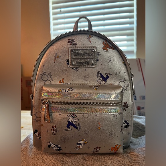 Disney | Bags | Disney Silver Loungefly Bag | Poshmark